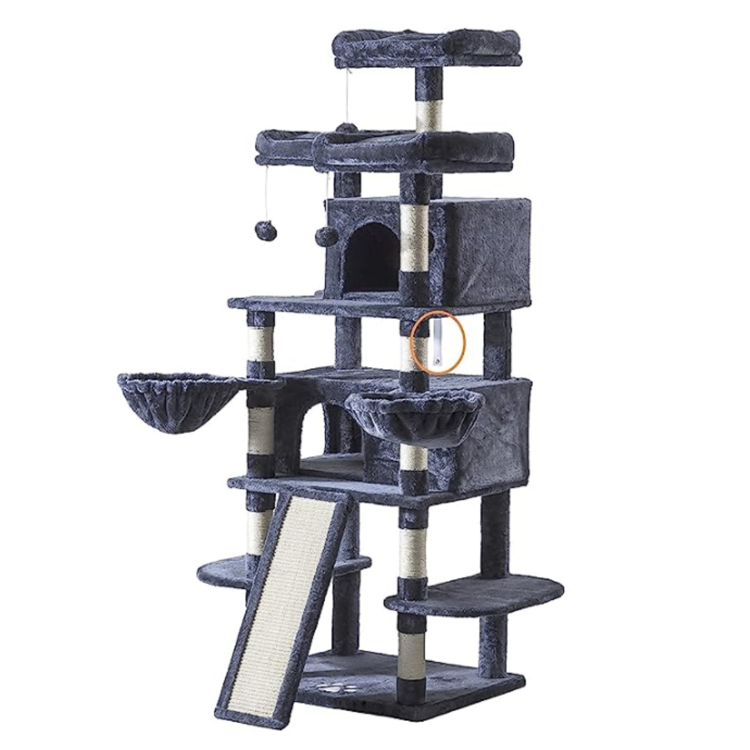 Premium Paws – 172 cm Cat Scratch Post - Cat Tree – Cat Tower